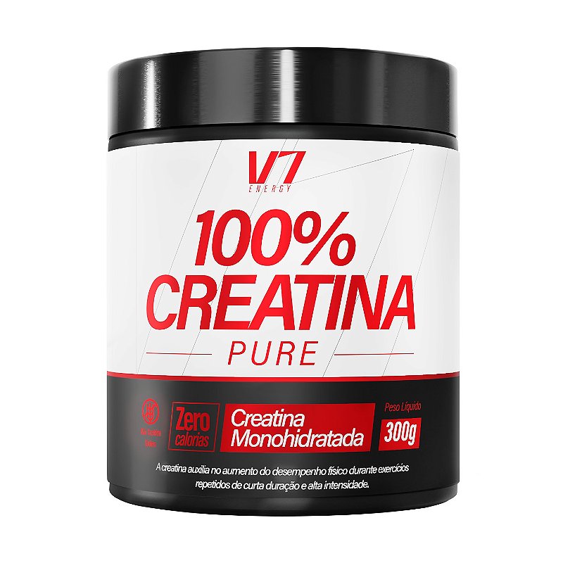 Creatina Monohidratada 100% - 300g – V7 Energy - V7 Energy