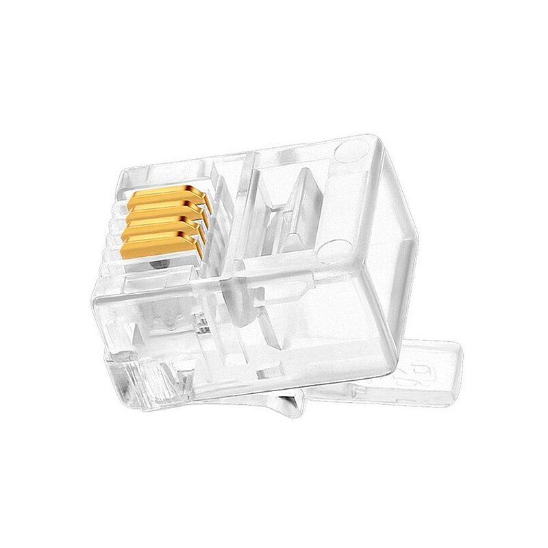 Conector RJ11 Macho 6x4 CAT3 RoHS - Lojamatel