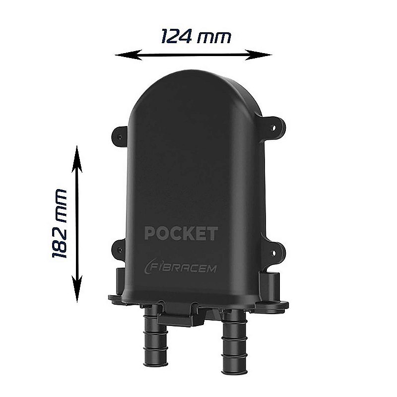 Caixa Terminal Óptica POCKET 12FO - CTO POCKET - CEO.00777 - Lojamatel