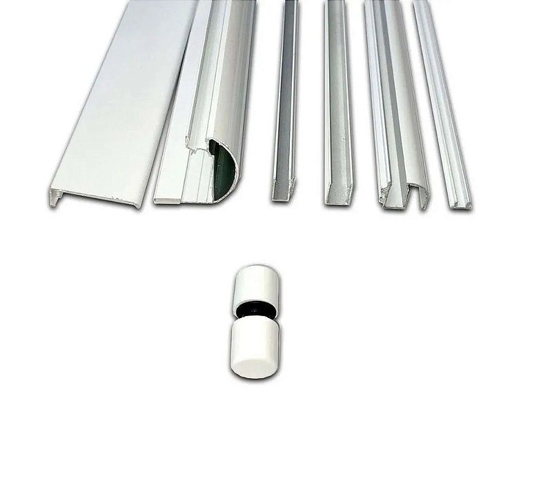 Kit Alumínio Box Banheiro Padrão F1- 1,60(L)x1,90(A)mts - Wizilux Loja ...