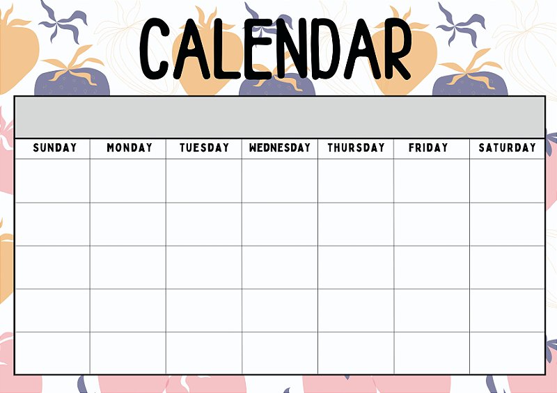 Calendário (Inglês) - Loja Sempre Fácil