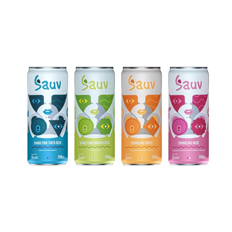 Kit Sauv 4 Sabores Lata 269ml | Vinoteca Brasil - Vinoteca Brasil | A ...