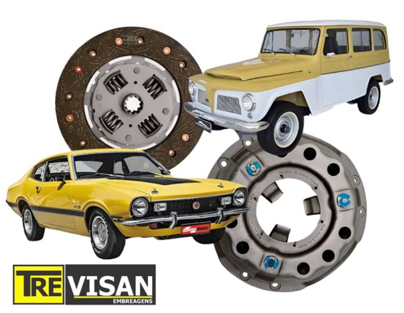 Kit de Embreagem MAVERICK/RURAL/F100 6CC - Trevisan Embreagens