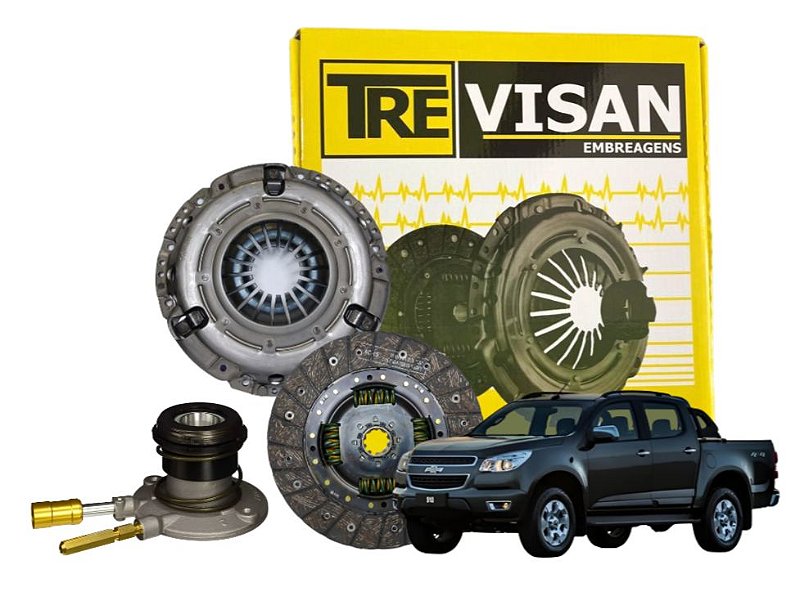Kit de embreagem S10 2.4 8v Flex 2012 a 2016 - Trevisan Embreagens