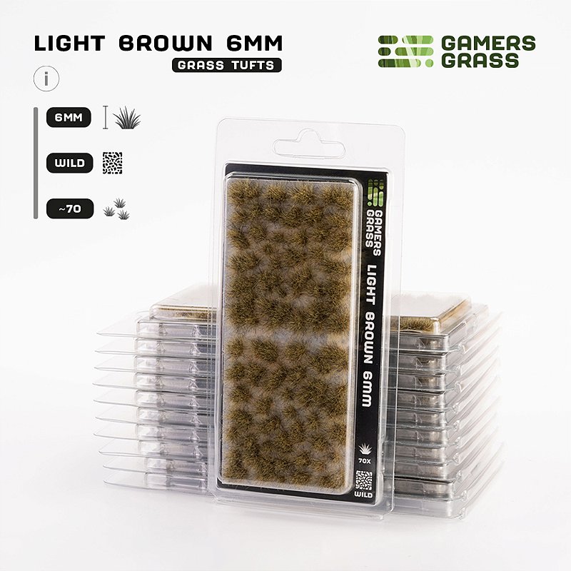 Tufo Light Brown 6mm Gamers Grass - Big Jogos | Warhammer 40k, Age of ...