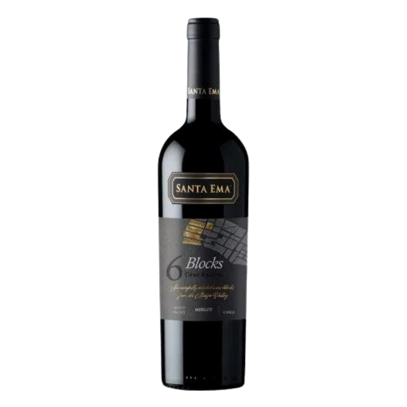 Vinho Santa Ema Blocks Gran Reserva Merlot 750ml - Língua Roxa Wines