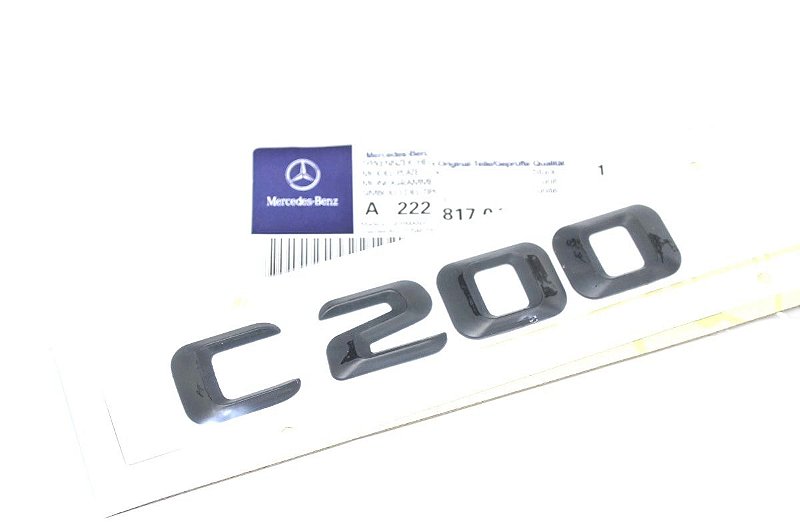 Emblema Mercedes-Benz C200 Preto - Assaliz Import.