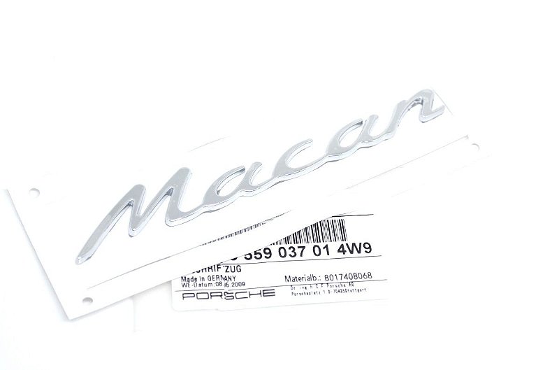 Emblema Traseiro Porsche Macan 95B853675 - Assaliz Import.