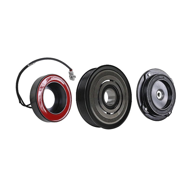 Conjunto de Embreagem Compressor de Ar Condicionado Denso 10S15 Hilux ...