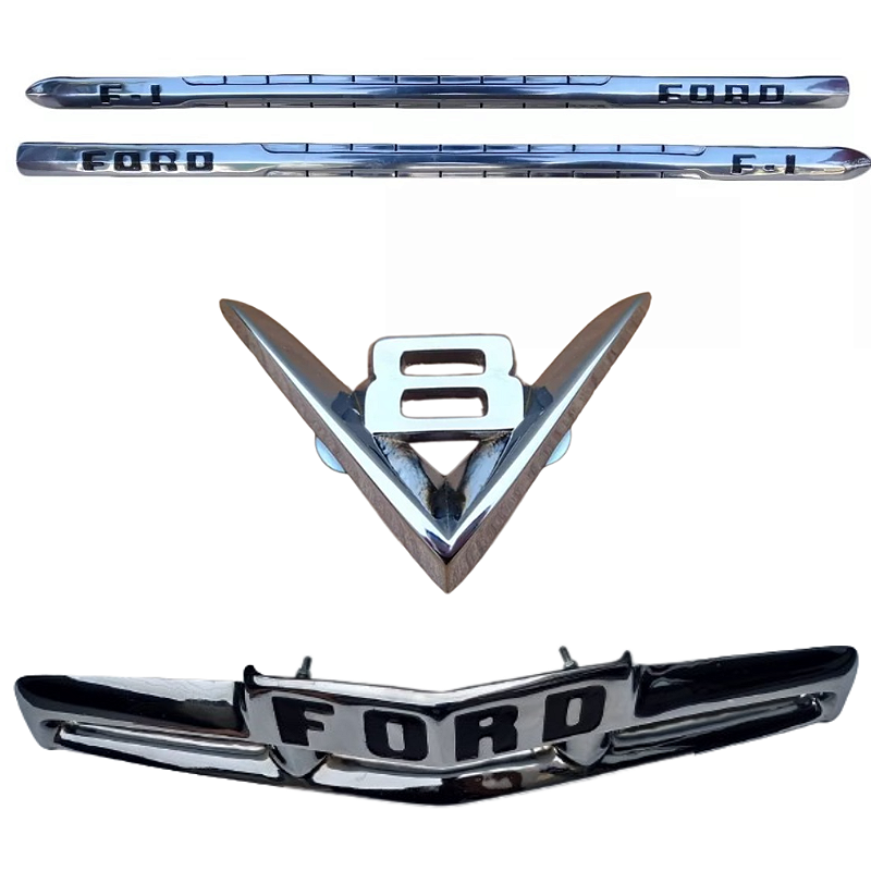 KIT Emblemas Ford F1 1951 E 1952 - Tony Acessórios Para Carros