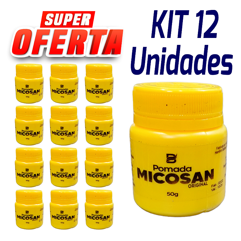 Pomada Micosan Original 50g - Cx. 12 Unidades - ABRAÃO ERVAS
