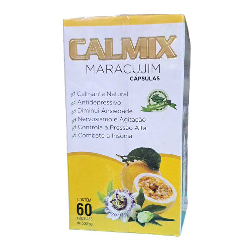 CALMIX Maracujim 60 cápsulas 500mg - Erva Nativa - ABRAÃO ERVAS