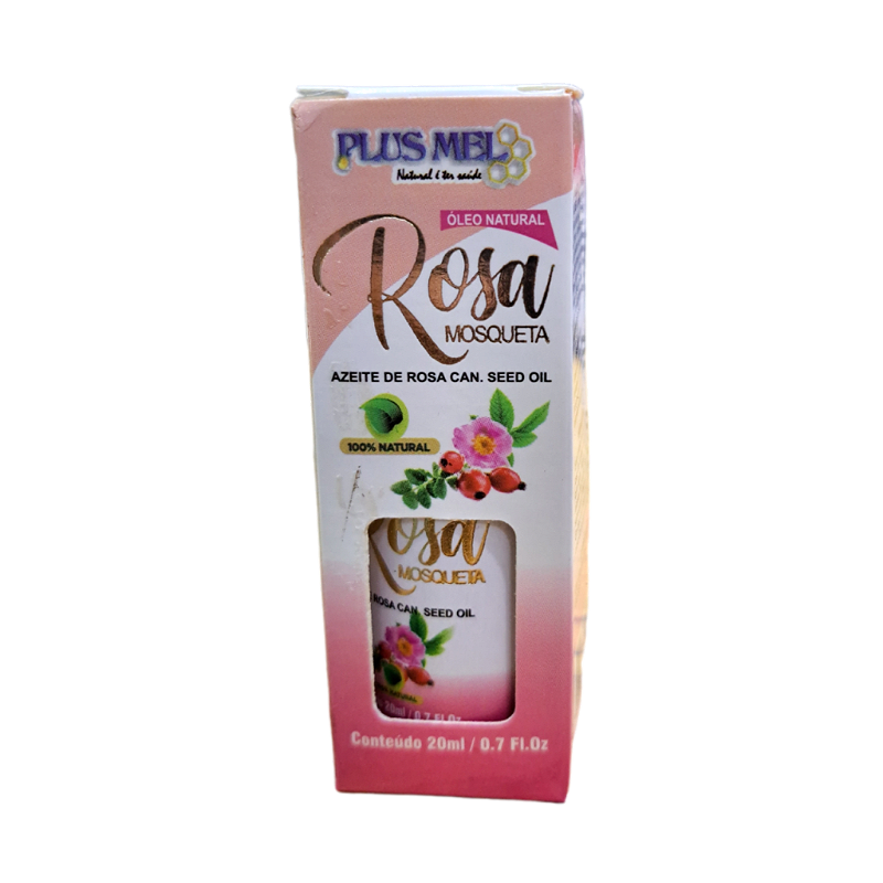 Óleo Vegetal Rosa Mosqueta 20ml - Plus Mel - ABRAÃO ERVAS