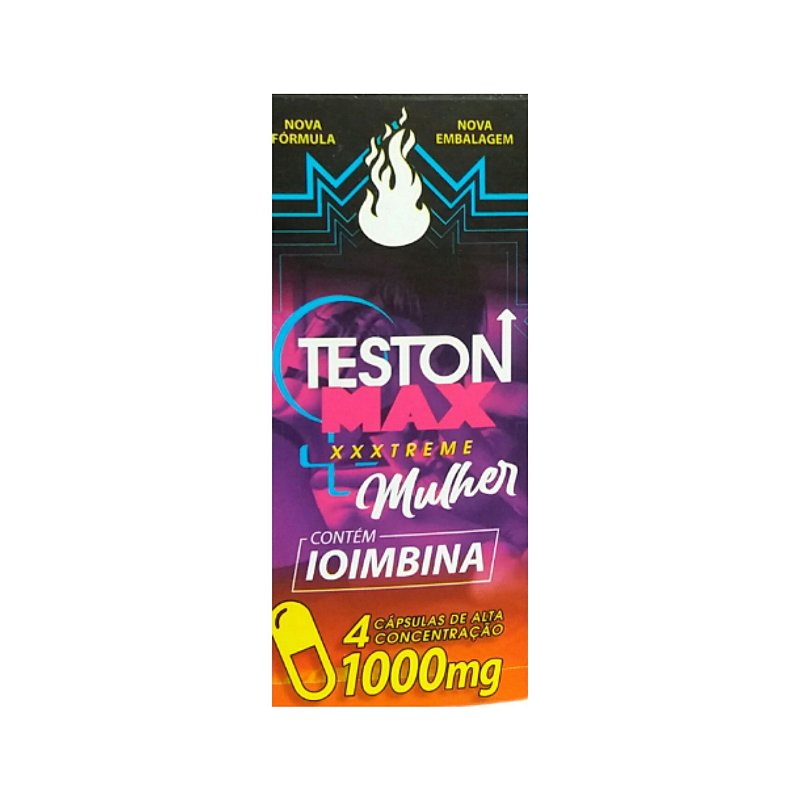 TESTON MAX MULHER 11000MG 4 CAPS - MEDICINA NATURAL - ABRAÃO ERVAS