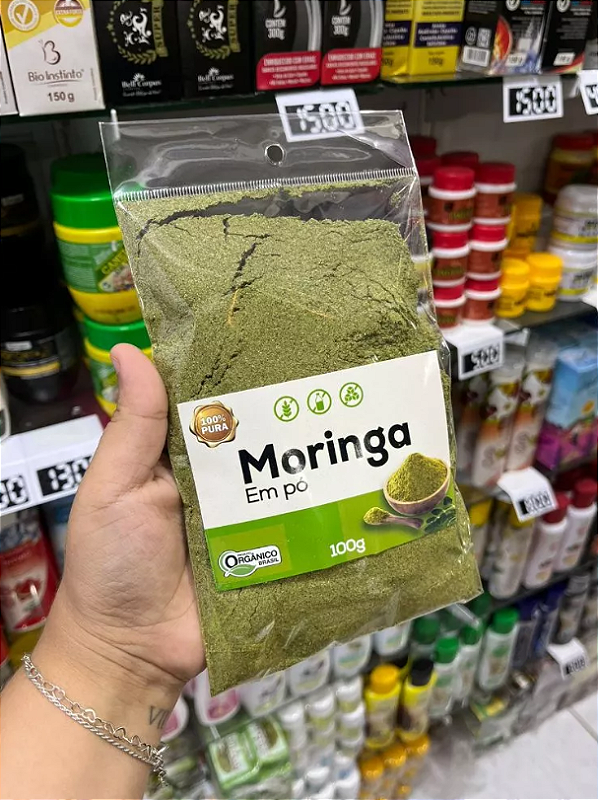 MORINGA EM PÓ - 100G - ABRAÃO ERVAS