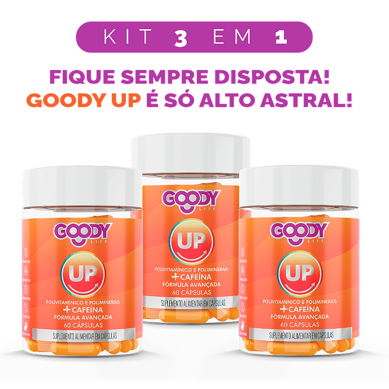 3 x Goody Up - Goody Life - Saúde, Equilíbrio e Bem-estar