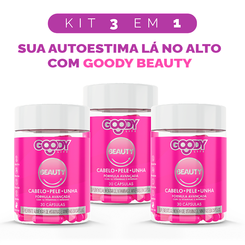3 x Goody Beauty - Goody Life - Saúde, Equilíbrio e Bem-estar
