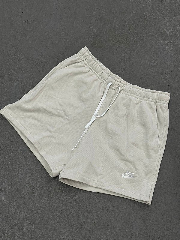SHORT NIKE SPORTSWEAR FRENCH TERRY BRANCO GELO - Loja Vei do tenis- os ...
