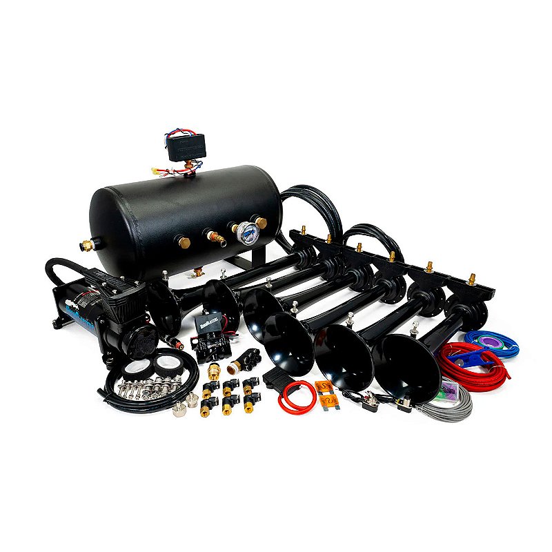 Buzina HornBlasters Shocker S6 544K Nightmare Edition para Veículos ...