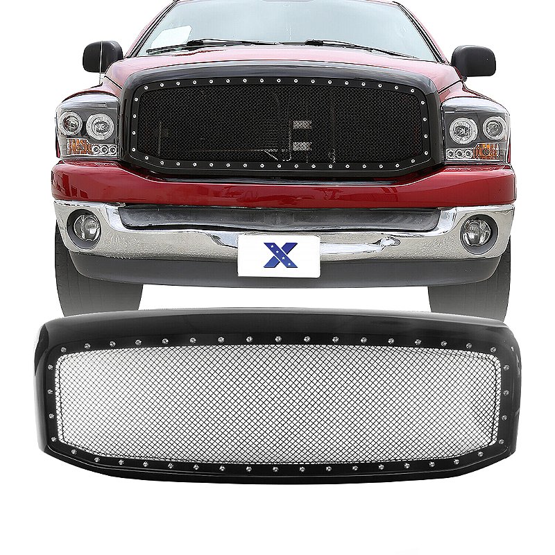 GRADE FRONTAL - DODGE RAM - MAD MAX - 06/08 - PRETA - 4x4 Store Brasil