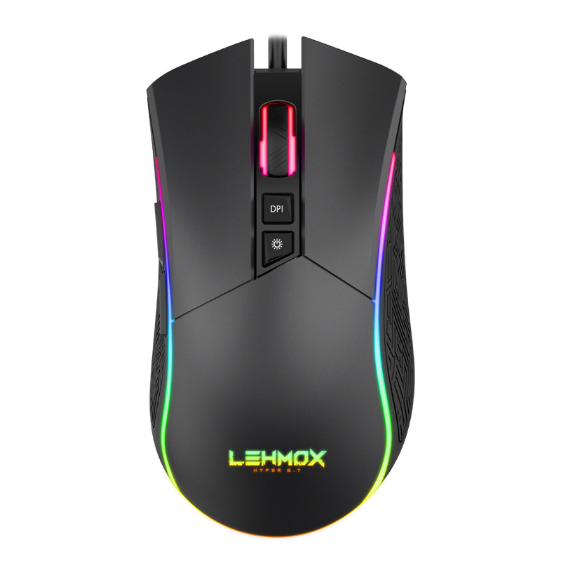 Mouse Gamer blacklit RGB – Lehmox GT-M2 - LevTech Store