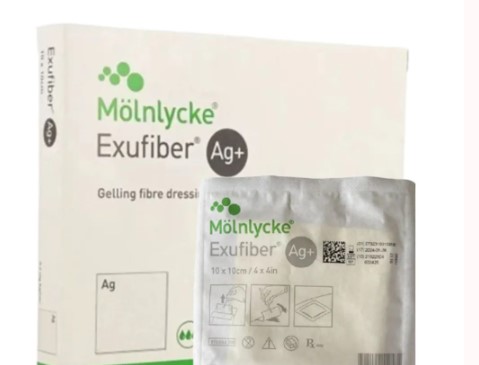 EXUFIBER AG+ 10X10CM - Pós Cirúrgica