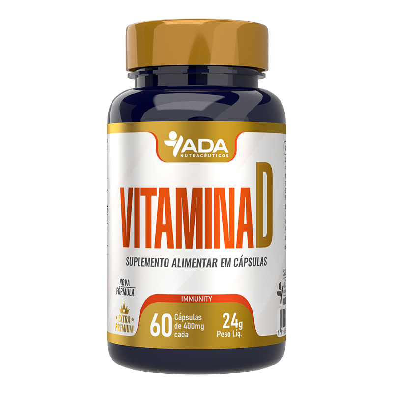 Vitamina D - 60 Cápsulas 400mg - Ada Nutracêuticos