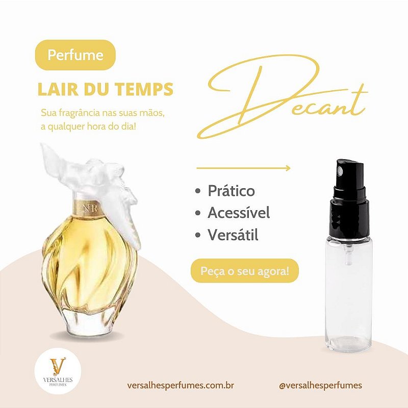 Perfume Feminino Lair Du Temps Eau de Toilette - Versalhes Perfumes