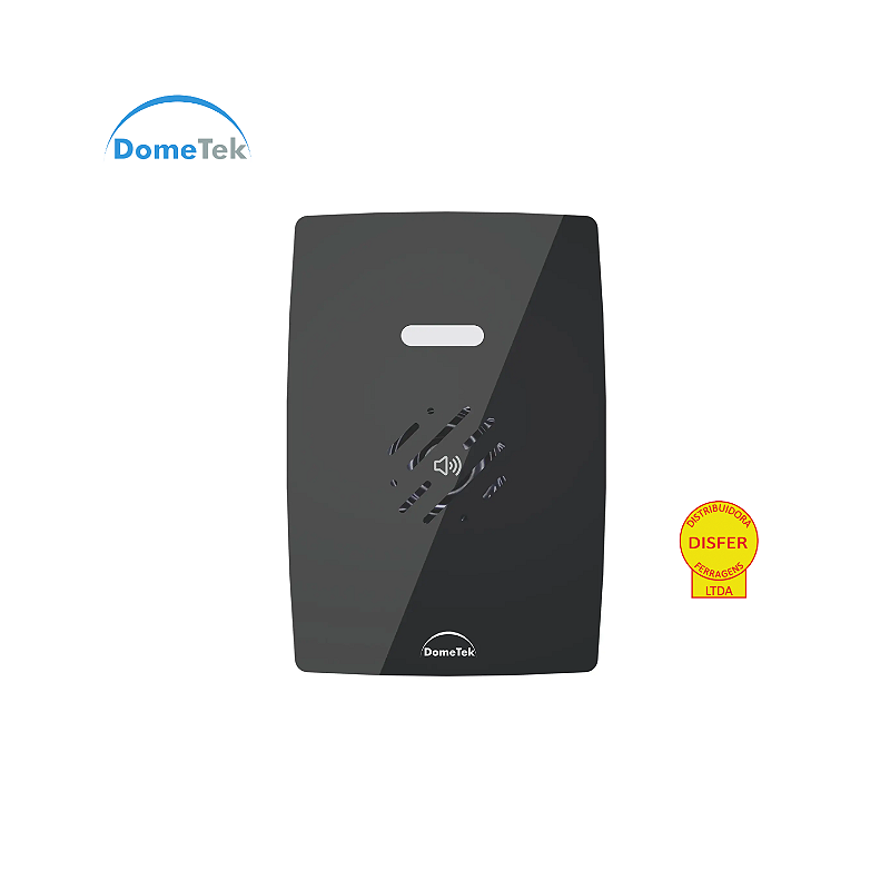 Campainha Wifi 4x2 Preta - Dometek - Disfer