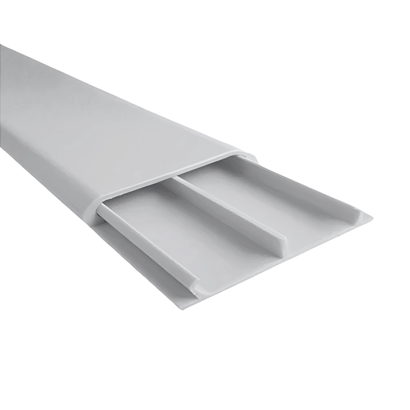Canaleta para Piso PVC Reforçada DP2 50x10mm 2 Metros – Duto - Disfer