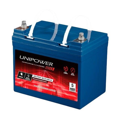 BATERIA DE LÍTIO 24V 30ah UNIPOWER - UPLFP2430 - BRASPOWER