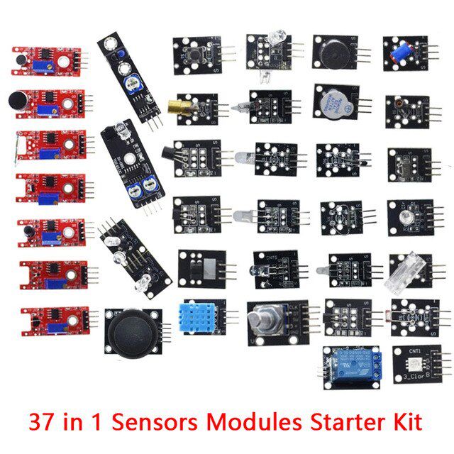 Kit Com 37 Módulos, Sensores Arduino, Pic, Raspberry - Blutu