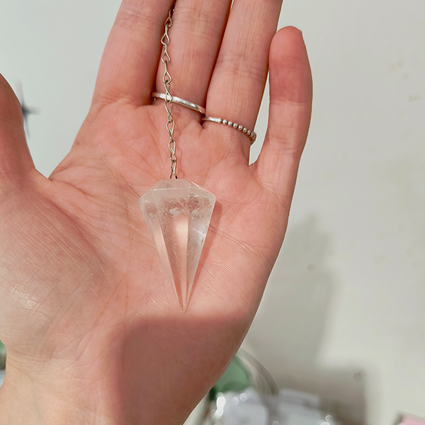 Pêndulo de Quartzo cristal - lojamundoflorescer