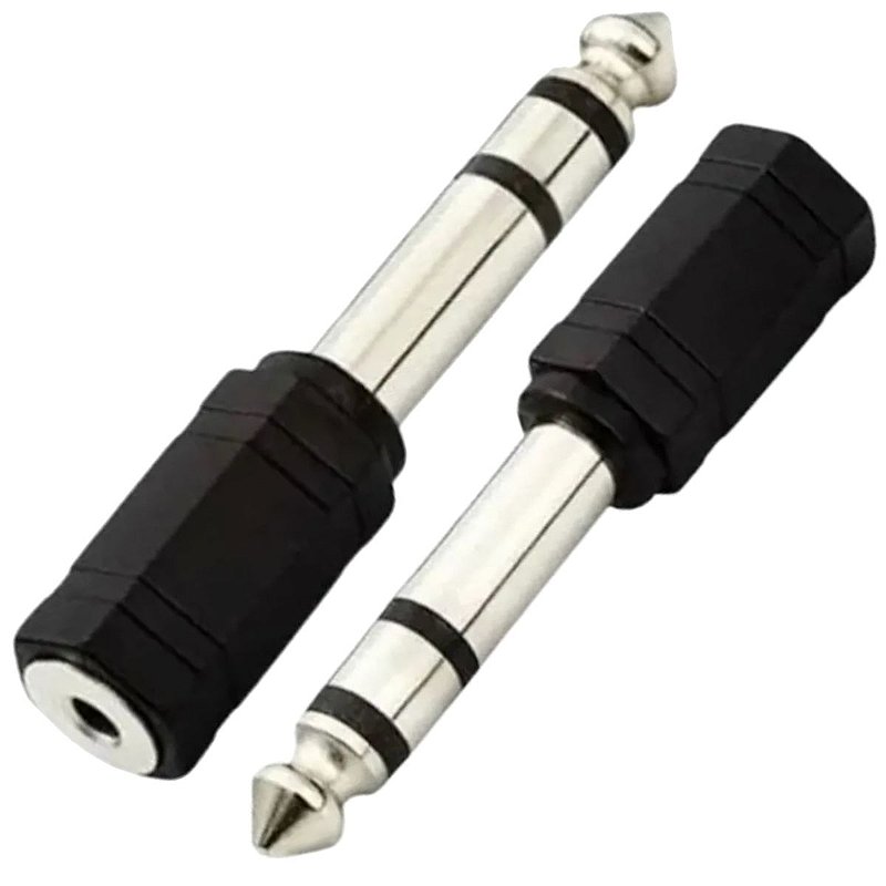 Adaptador Plugue P2 Fêmea Para P10 Macho Áudio Estéreo - ELETROHALEN ...