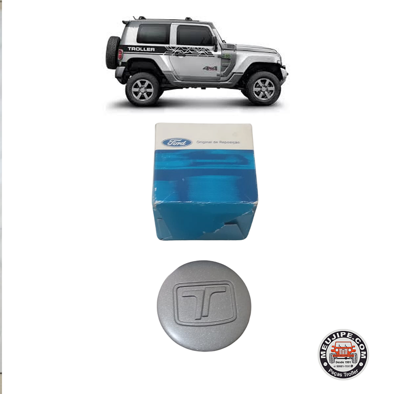 CALOTA CENTRAL RODA NOVO TROLLER ANO 2015 A 2021 - MEUJIPE PEÇAS TROLLER