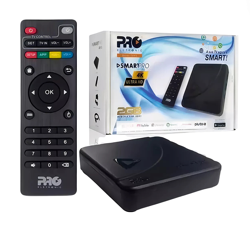 Smart Box Pro Eletronic SmartPro Ultrahd 4K Prosb 3000/16gb 2gb Ram ...