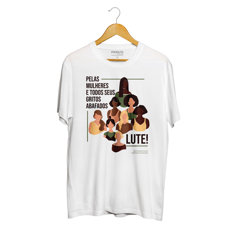 Camiseta Chico Paz - Lute - Compre Aqui - ProdutoOficial ...