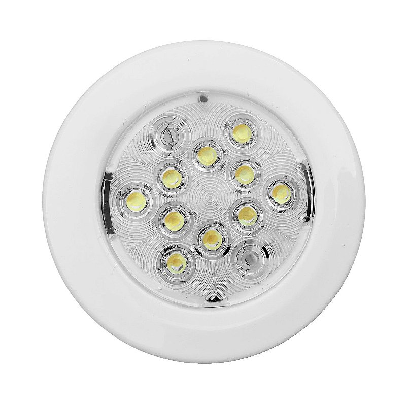 Luminária Luz Cabine Cortesia Inox LED Barco Lancha Motorhom - Tiburon ...