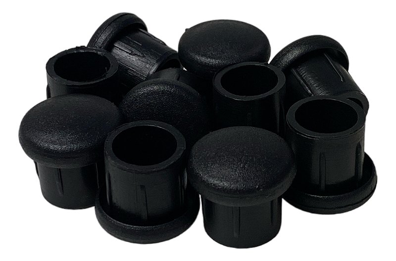 Ponteira Interna 3/4" 19mm Preto - Kit 100 unidades - Amz Tessile