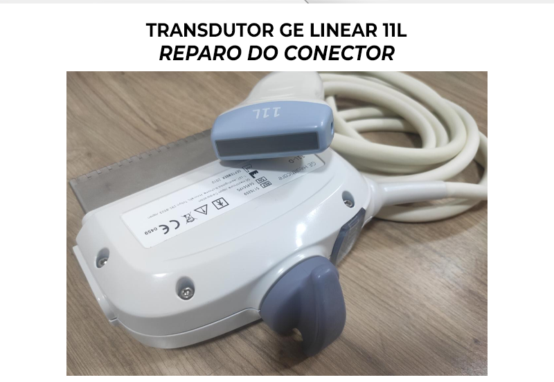 Reparo do Conector Transdutor Ge Linear 11l - TUDO ULTRASSOM BRASIL