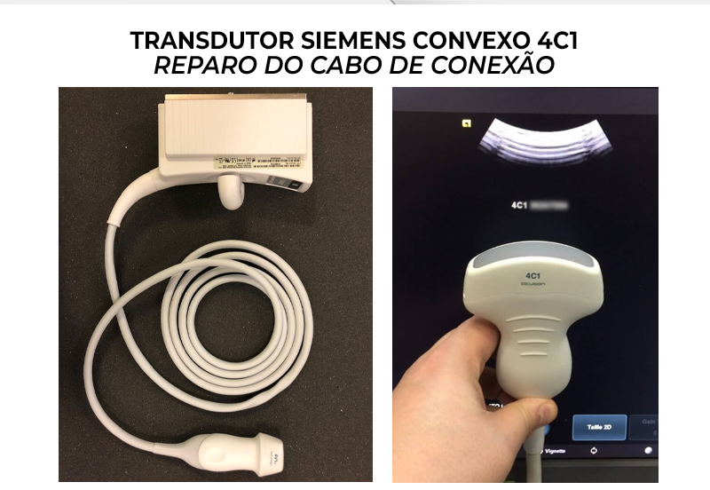 Reparo do Cabo de Conexao Transdutor Siemens Convexo 4c1 - TUDO ...