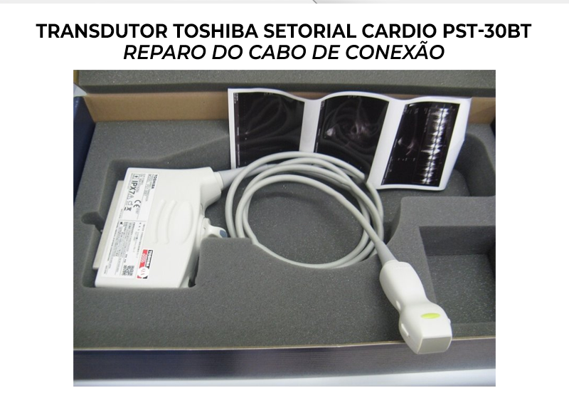 Reparo do Cabo de Conexao Transdutor Toshiba Setorial Cardio Pst 30bt ...