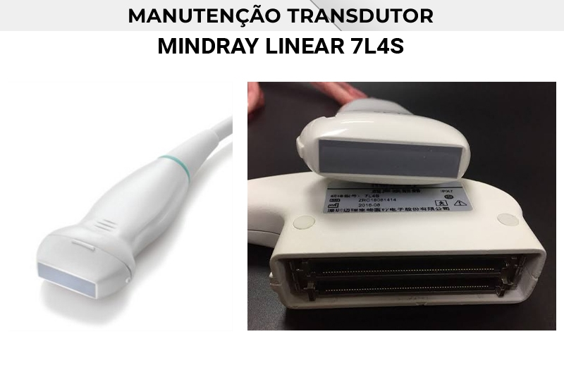 Manutencao Transdutor Mindray Linear 7l4s - TUDO ULTRASSOM BRASIL