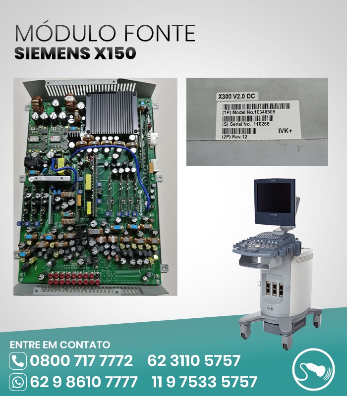 MODULO FONTE SIEMENS X150 - TUDO ULTRASSOM BRASIL