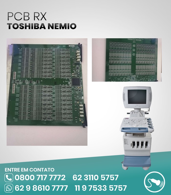 PCB RX ULTRASSOM TOSHIBA NEMIO - TUDO ULTRASSOM BRASIL