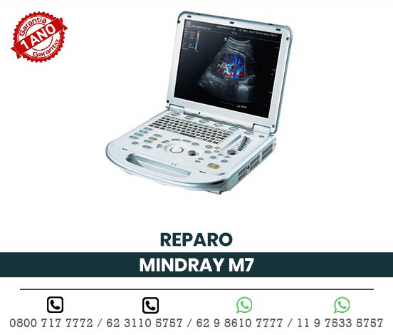 REPARO ULTRASSOM PORTATIL MINDRAY M7 - TUDO ULTRASSOM BRASIL