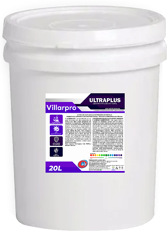 ULTRAPLUS 20 LITROS - DESINFETANTE DE USO GERAL - VICNOR QUÍMICA