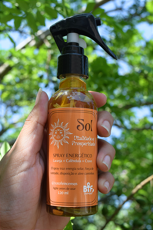 Spray Energético Sol - Vitalidade e Prosperidade - BotoFé