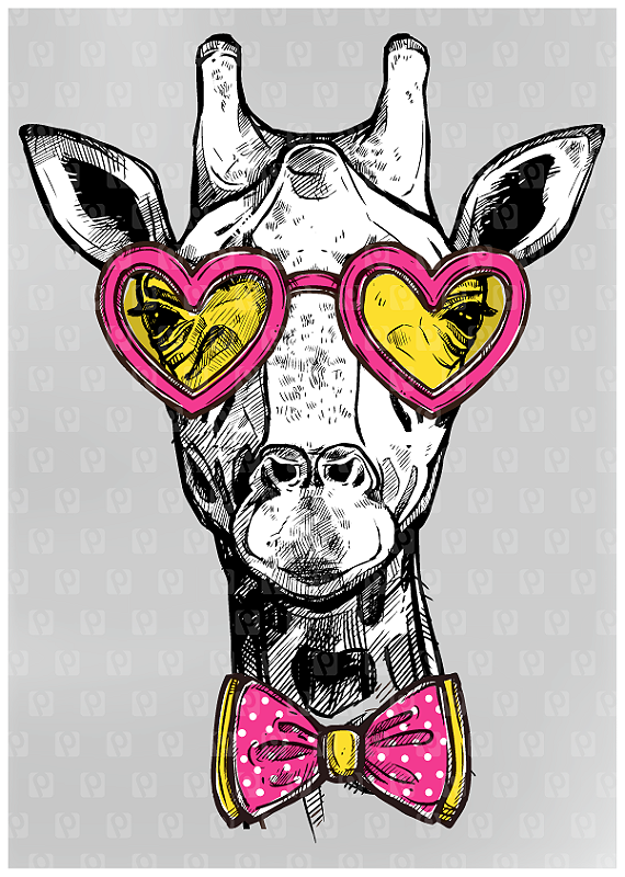Estampa DTF - Girafa - Provector Loja