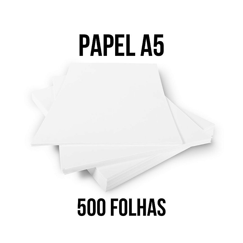 Papel Tamanho A5 75g/m² 500 folhas - papmoderna